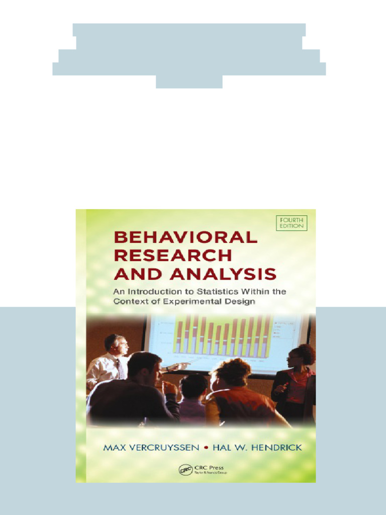 (Ebook) Behavioral Research and Analysis : An Introduction to ...
