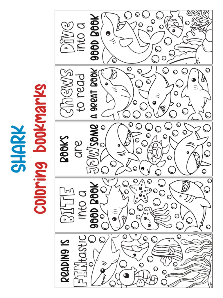 Shark Bookmarks | PDF