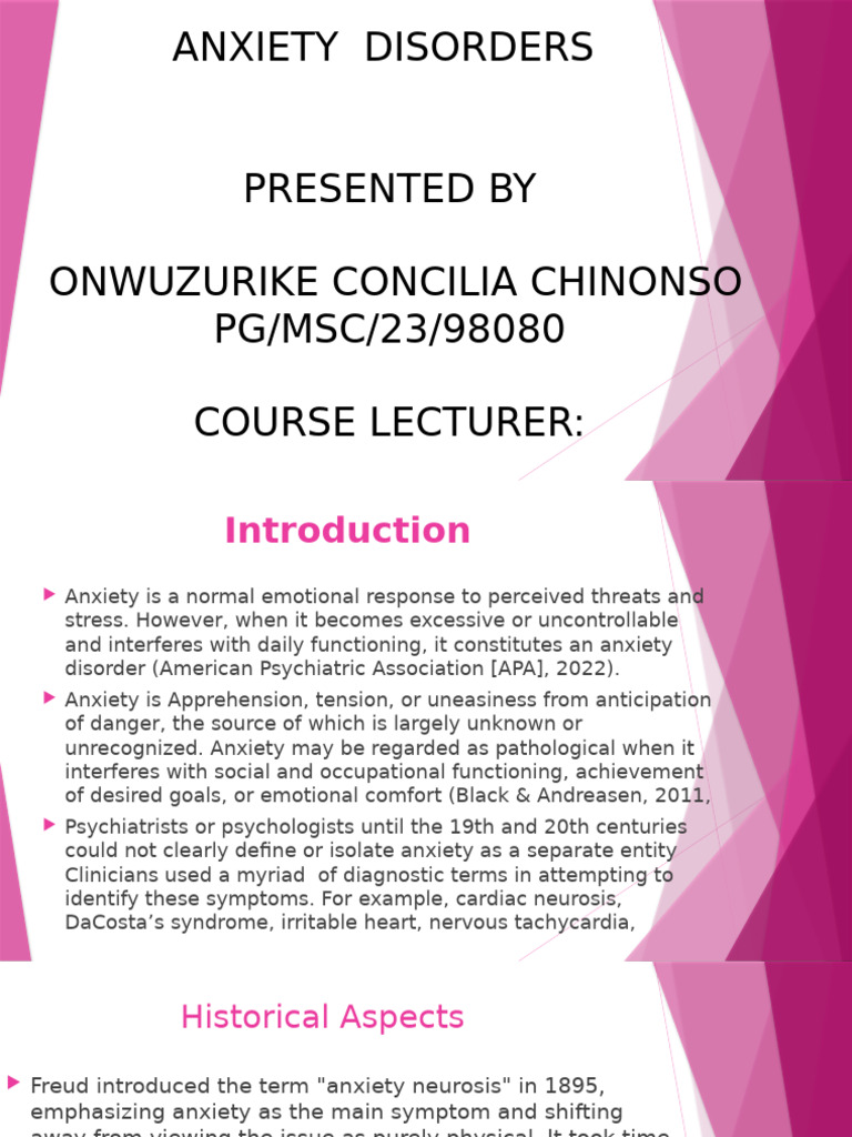 Understanding Anxiety Disorders: Overview | PDF | Anxiety | Anxiety ...