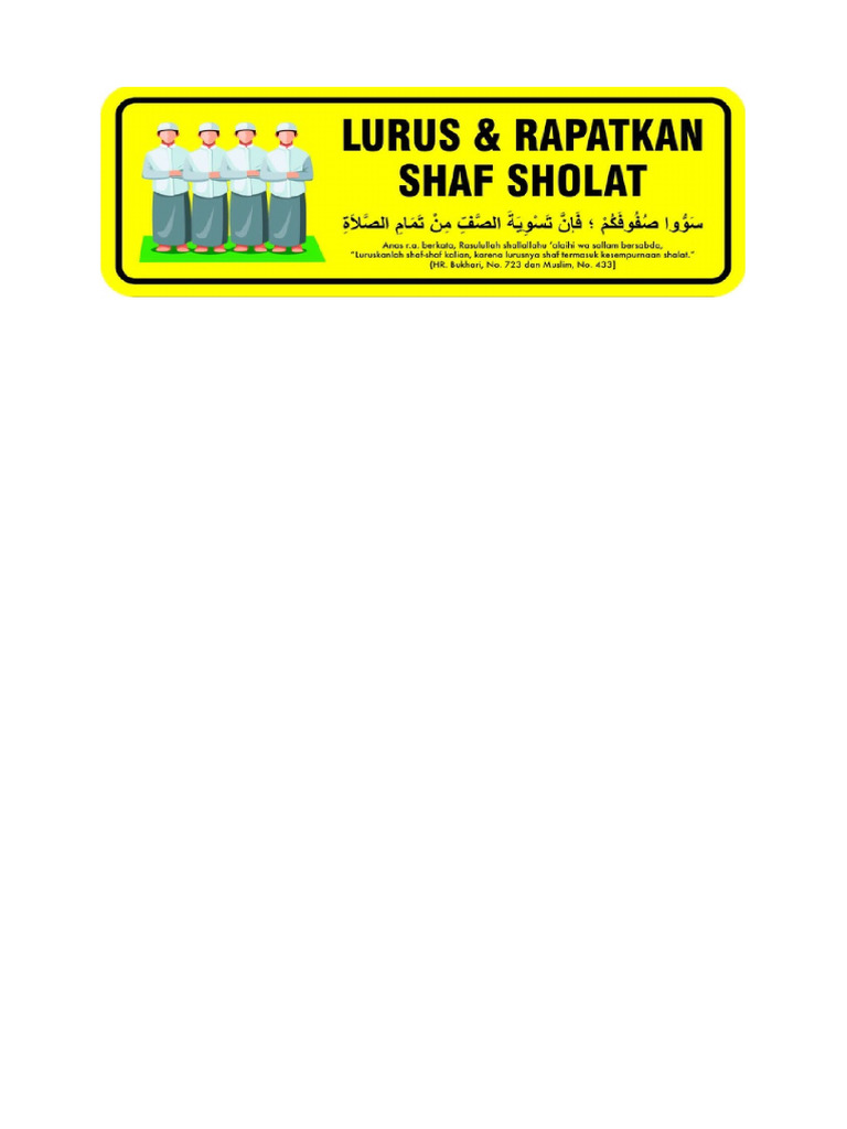 Contoh Shaf Sholat | PDF