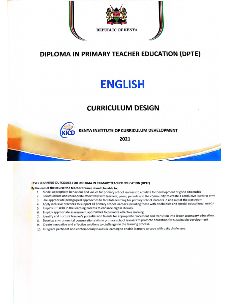 English Curriculum Design | PDF