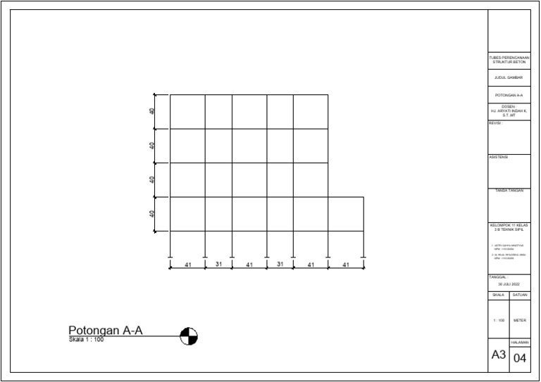 Gambar Potongan A-A | PDF