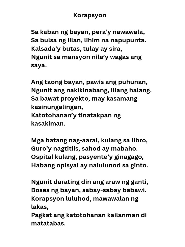 Korapsyon Sa Kaban NG Bayan, Pera'y Nawawala, Sa Bulsa NG Iilan, Lihim Na N - 20250922 - 063713 ...