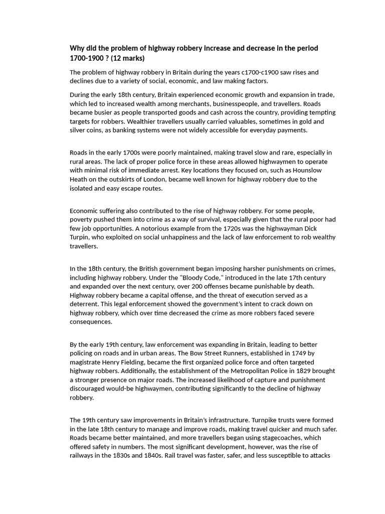 Highway Robbery 12 Marker YR10 | PDF | Police | Economies