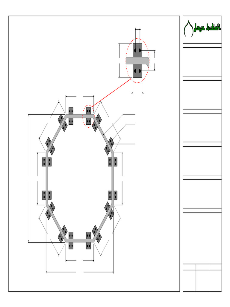 Penempatan Base Plate Dan Angkur Menara | PDF