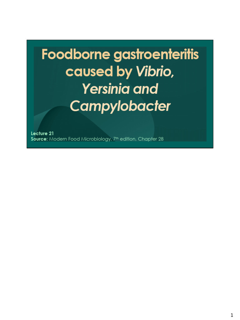 Foodborne Gastroenteritis Pathogens Overview | PDF | Foodborne Illness ...