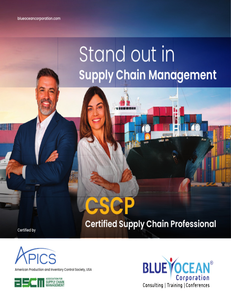 Apics CSCP Brochure | PDF | Supply Chain | Supply Chain Management