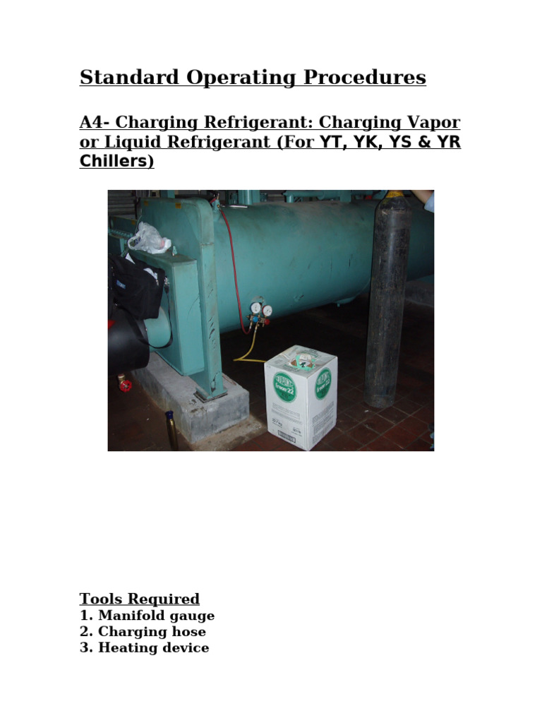 A4 - Charging Refrigerant - Charging Vapor or Liquid Refrigerant | PDF ...