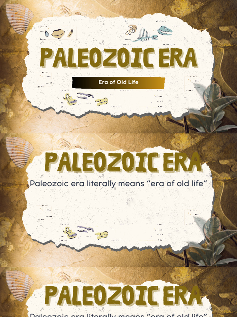 The Cenozoic Era Science Educational Presentation in Beige, Blue, and ...