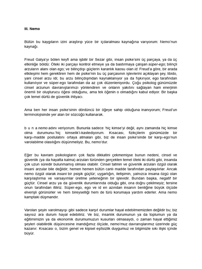 III. Nemo | PDF