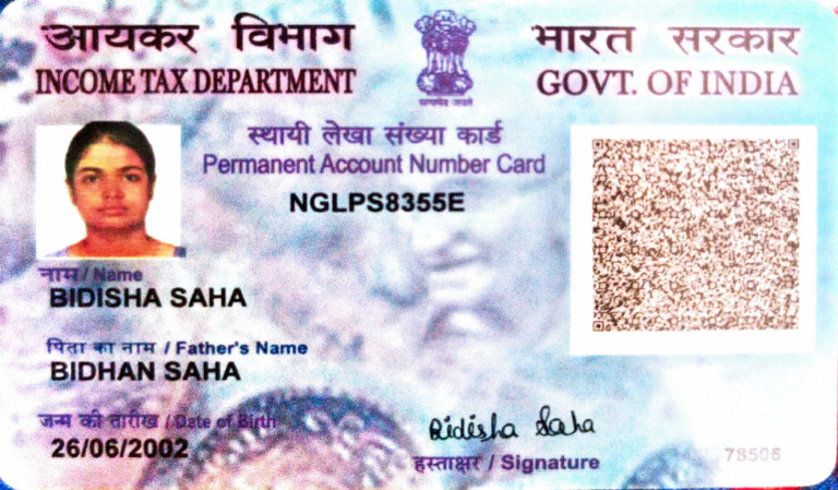 PAN Card Photocopy for BIDISHA SAHA | PDF