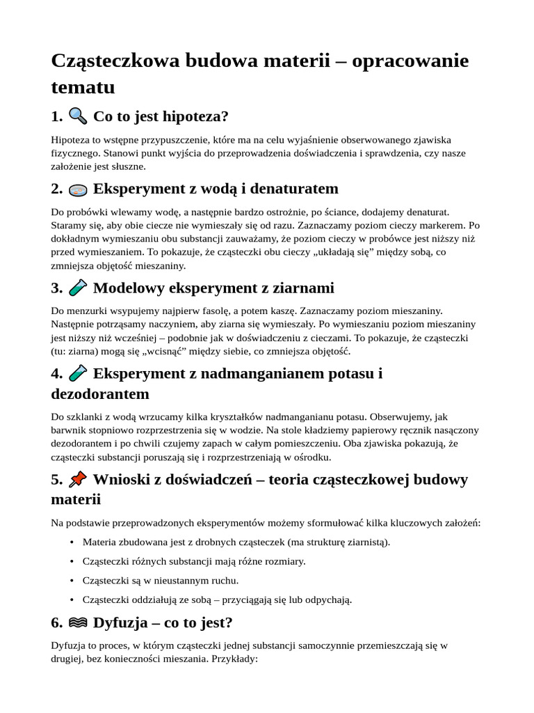 Czast Budow Materia | PDF