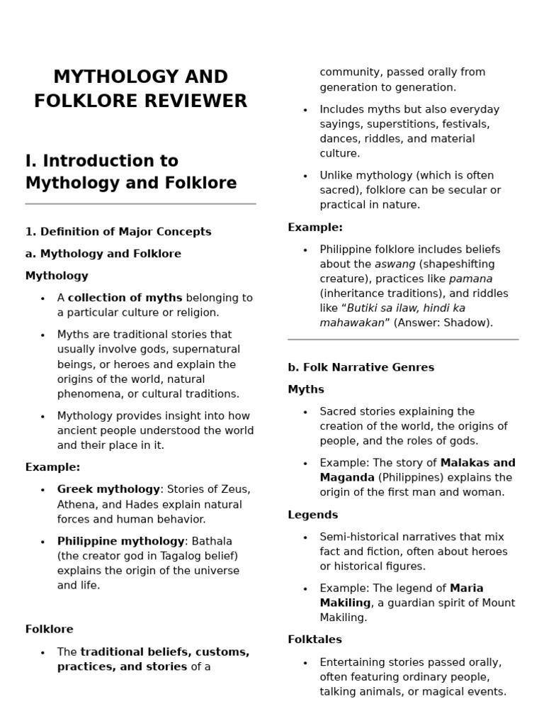 Understanding Mythology and Folklore | PDF | Hero | Folklore
