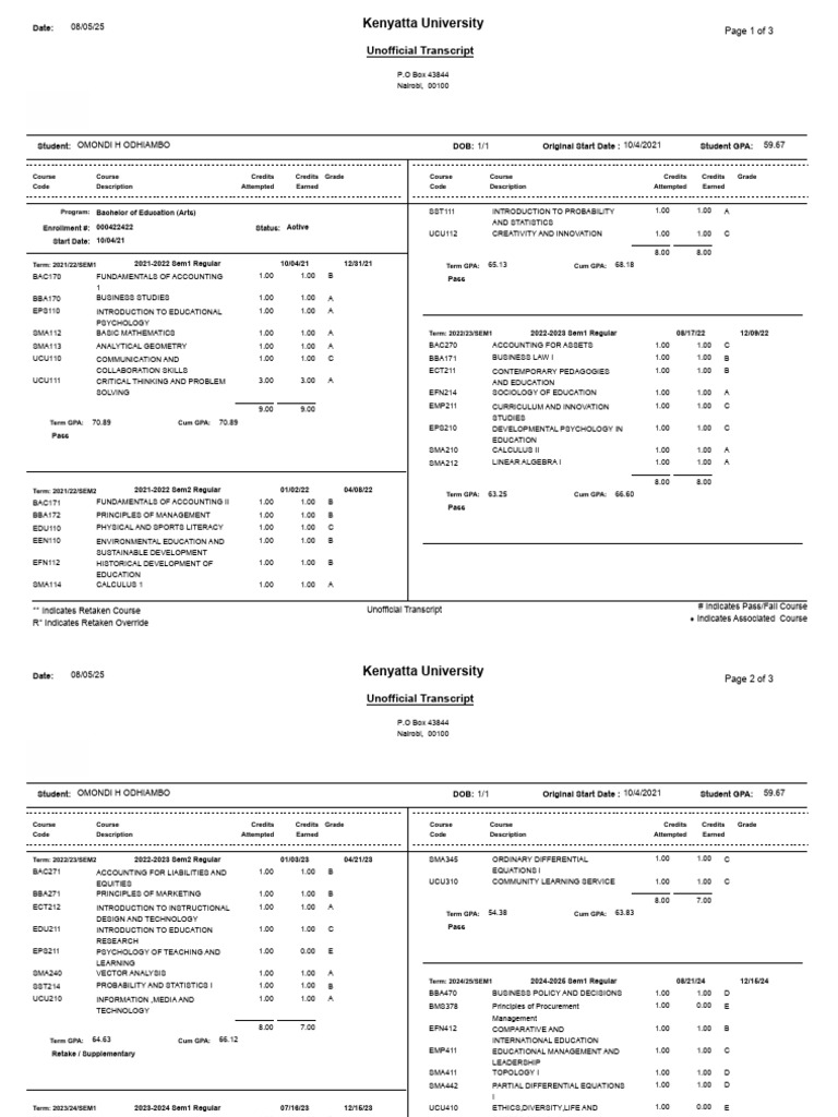 Transcript | PDF | Mathematics