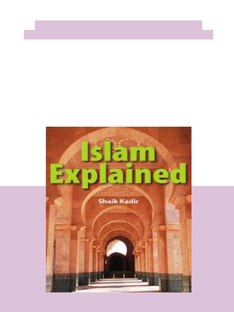 (Ebook) Islam Explained by Shaik Kadir ISBN 9789812619280, 9812619283 ...