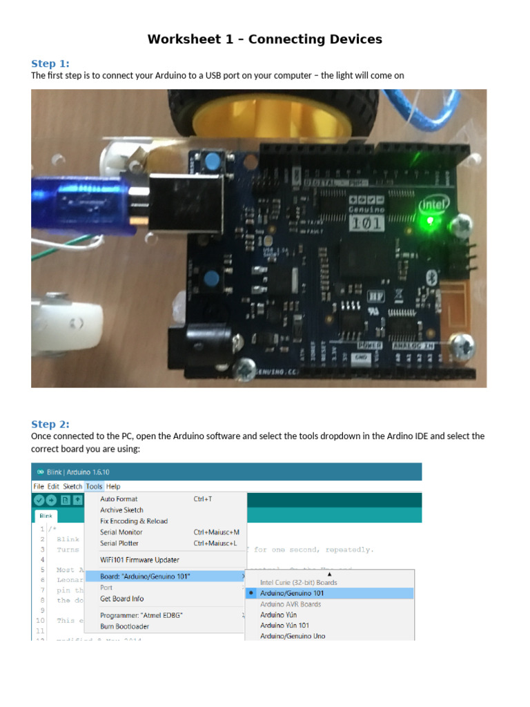 Worksheet 1 - Connecting Devices | PDF
