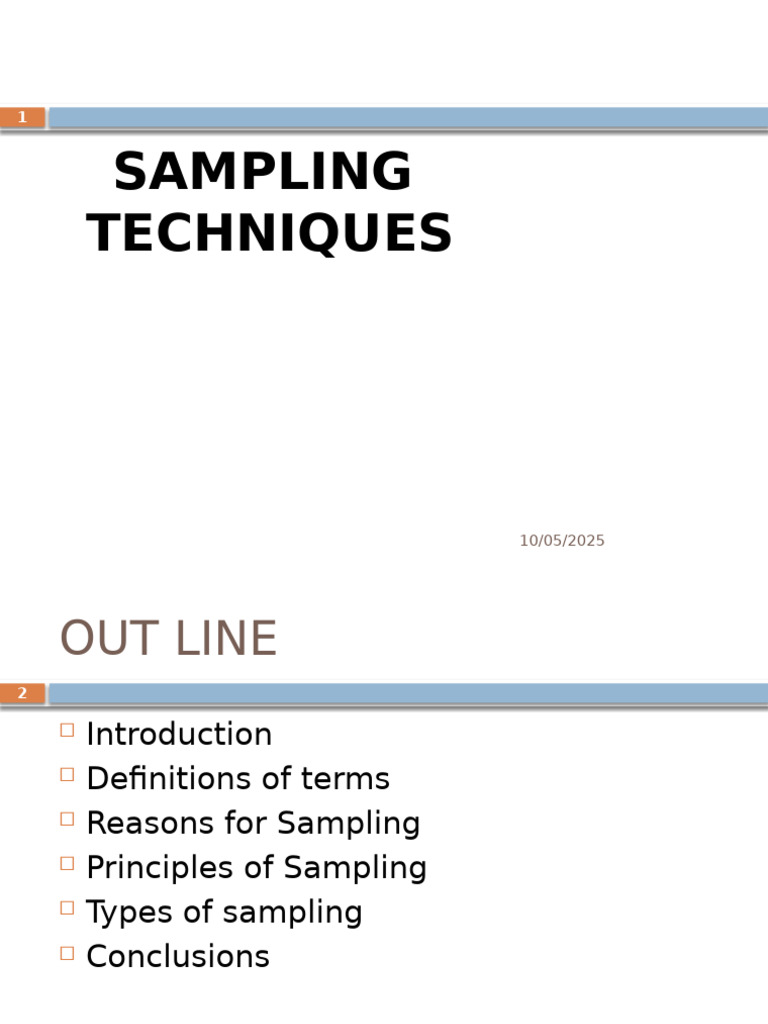 Sampling Techniques 125741-1 | PDF | Sampling (Statistics) | Errors And Residuals