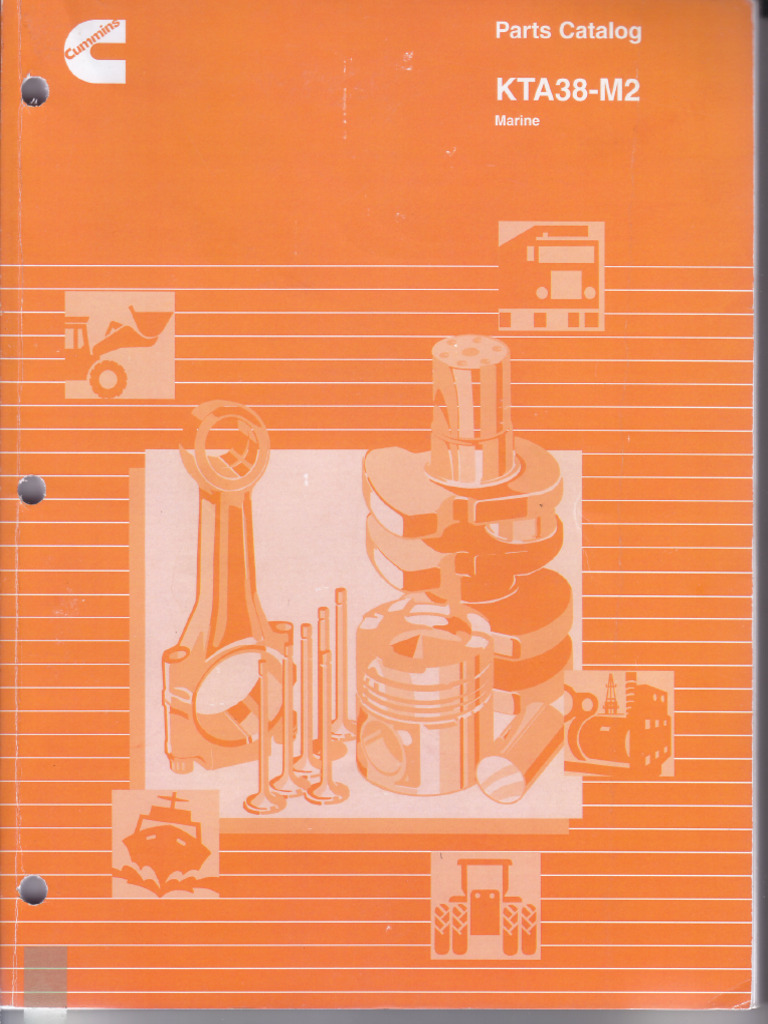 Cummins KTA38 Marine Parts Catalog | PDF | Bearing (Mechanical) | Engines