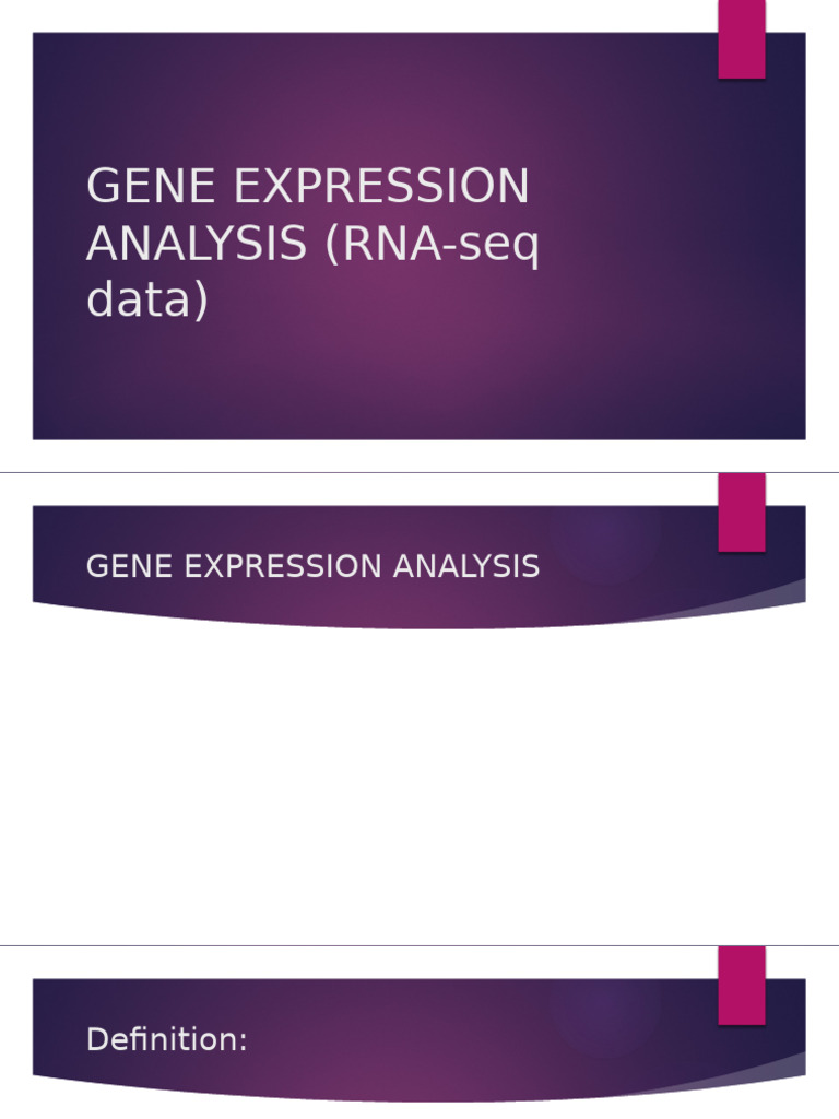 Gene Expression Analysis | PDF | Genetics | Bioinformatics