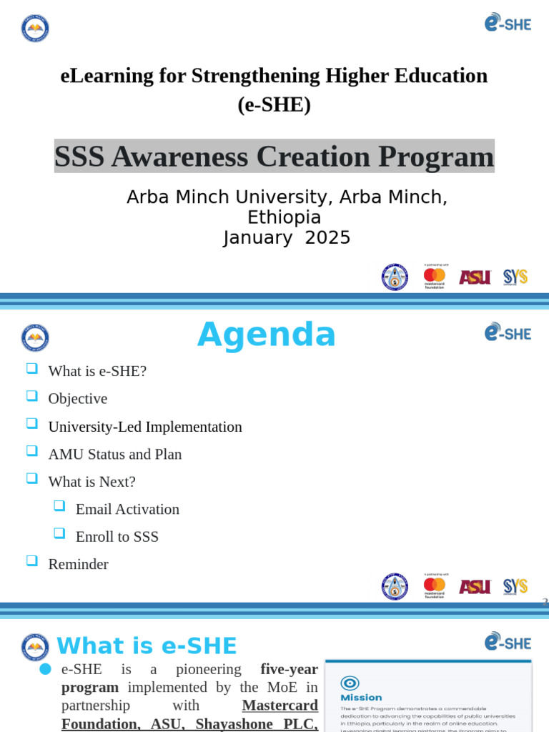 E-SHE AMU Presentation - Students | PDF | Educational Technology | Computing