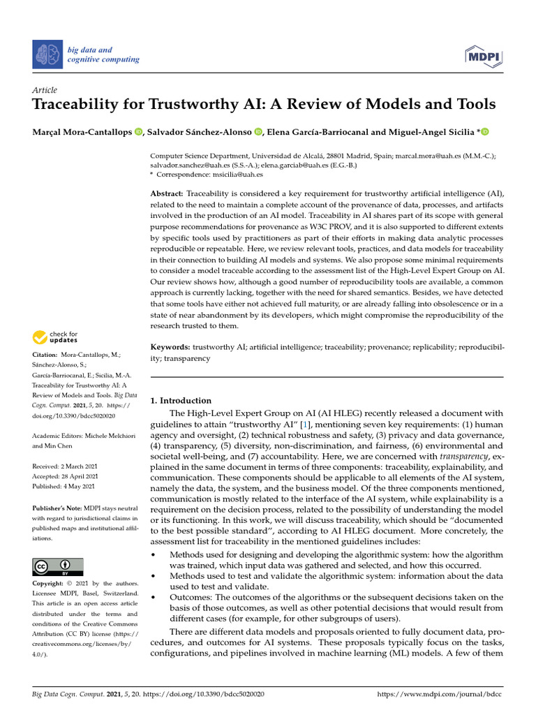 Visual Traceability in AI Solutions | PDF | Machine Learning | Data