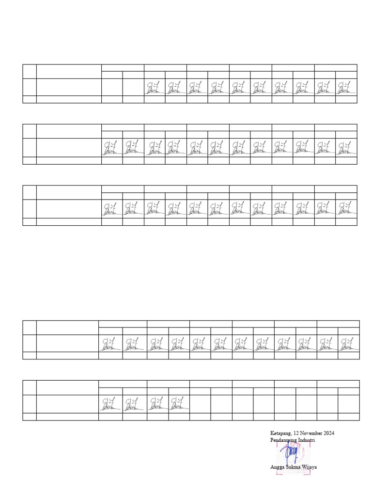 Absen Magang | PDF