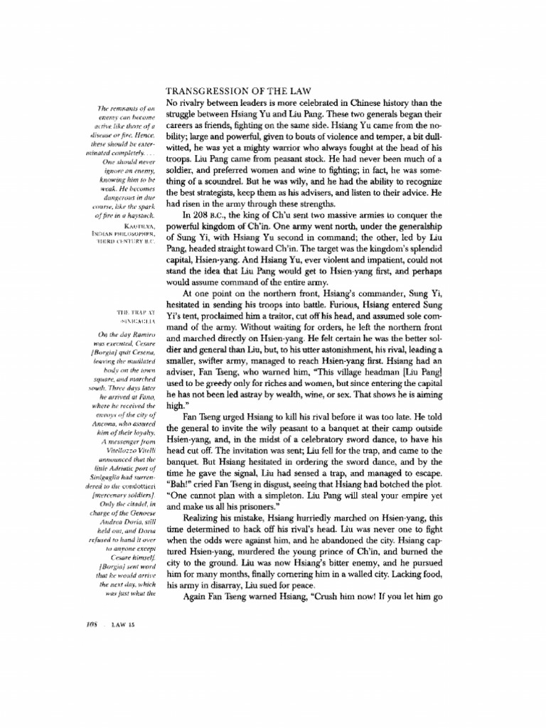 Hsiang Yu vs. Liu Pang: A Historical Rivalry | PDF | Chiang Kai Shek ...