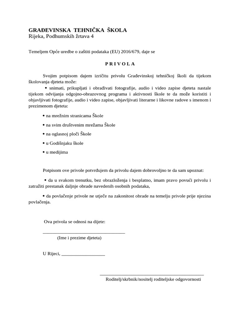 Privola - Univerzalna (Učenici) - Za Razrednike 1.Razreda - Slikanje, Snimanje... | PDF