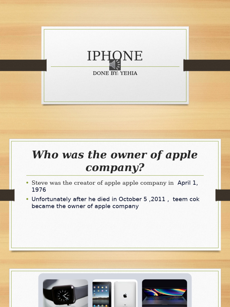 1469AssignmentsYEHIA's Apple Presentation | PDF