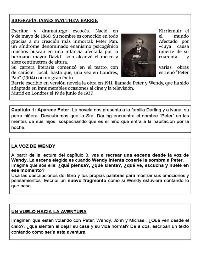 Barrie: Peter Pan y su enanismo psicogénico | PDF | Peter Pan