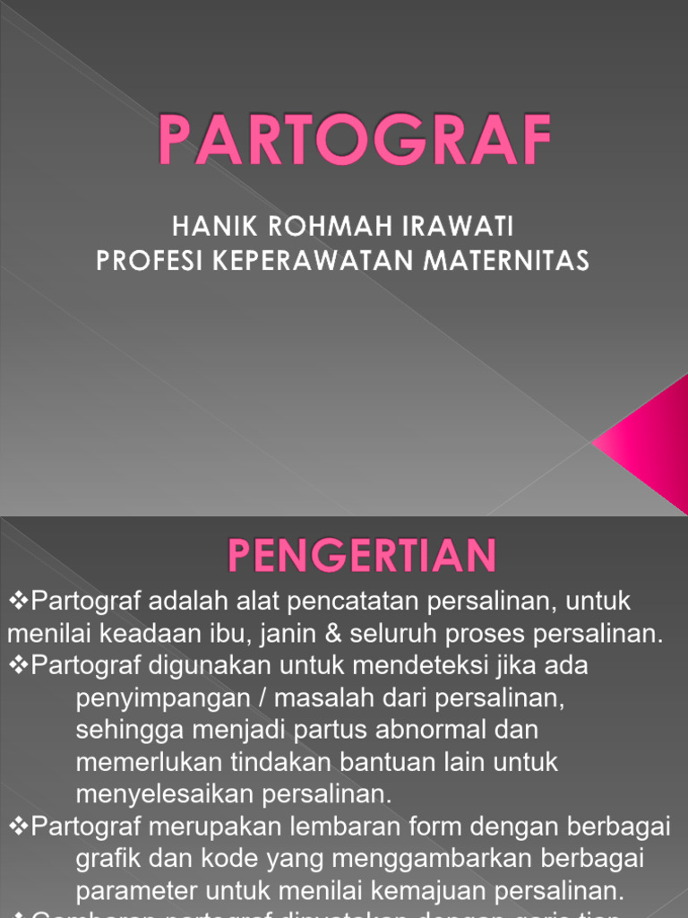 Panduan Lengkap Penggunaan Partograf | PDF