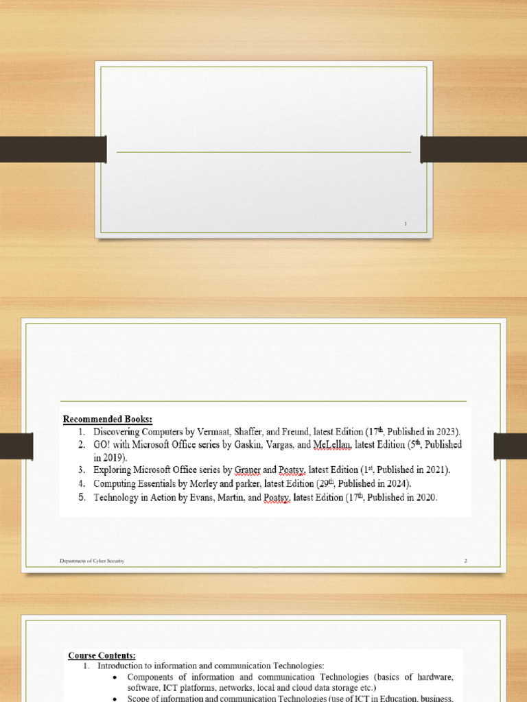 ICT Introduction | PDF | Educational Technology | Computer Network