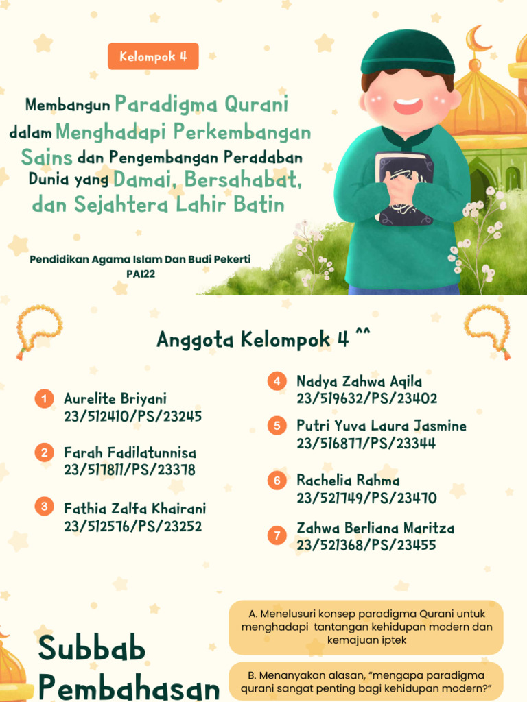 Paradigma Qurani untuk Kehidupan Modern | PDF