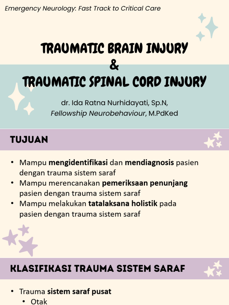 TBI and TSCI - DR Ida Ratna | PDF