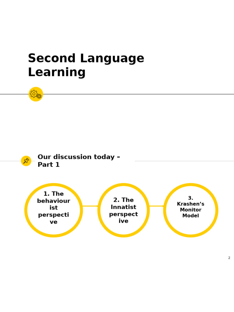 Second Language Learning An Overview | PDF | Second Language | Second ...