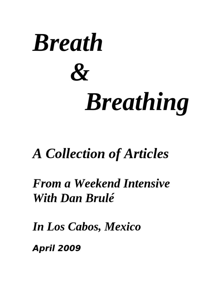 Collection of Articles - Dan | PDF | Breathing | Autonomic Nervous System