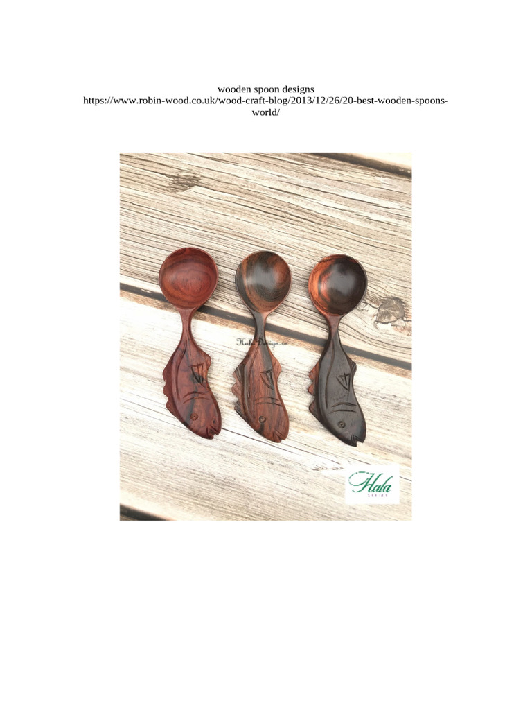 Best Wooden Spoon Designs Guide | PDF