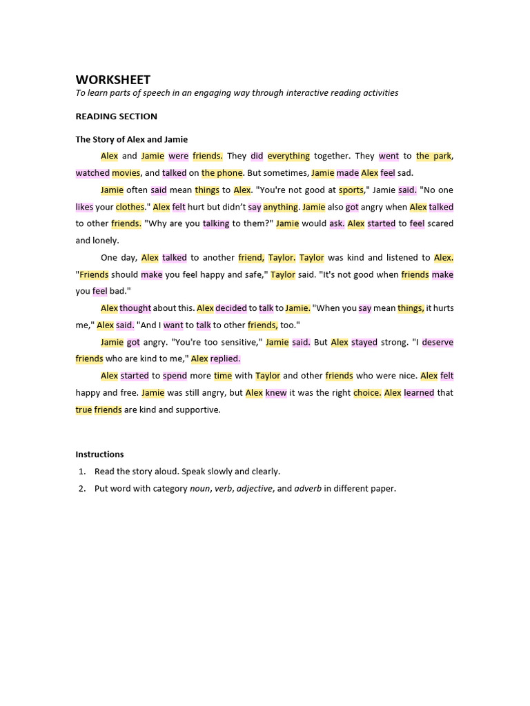 Interactive Reading Activities-Mark | PDF