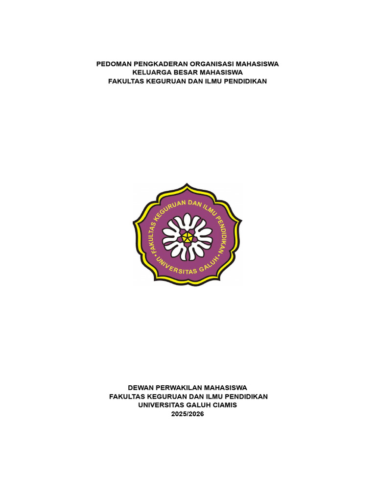 Pedoman Pengkaderan Organisasi | PDF