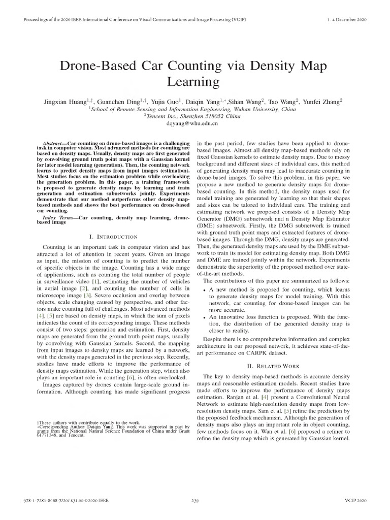 Drone-Based Car Counting Method | PDF | Applied Mathematics | Computer ...