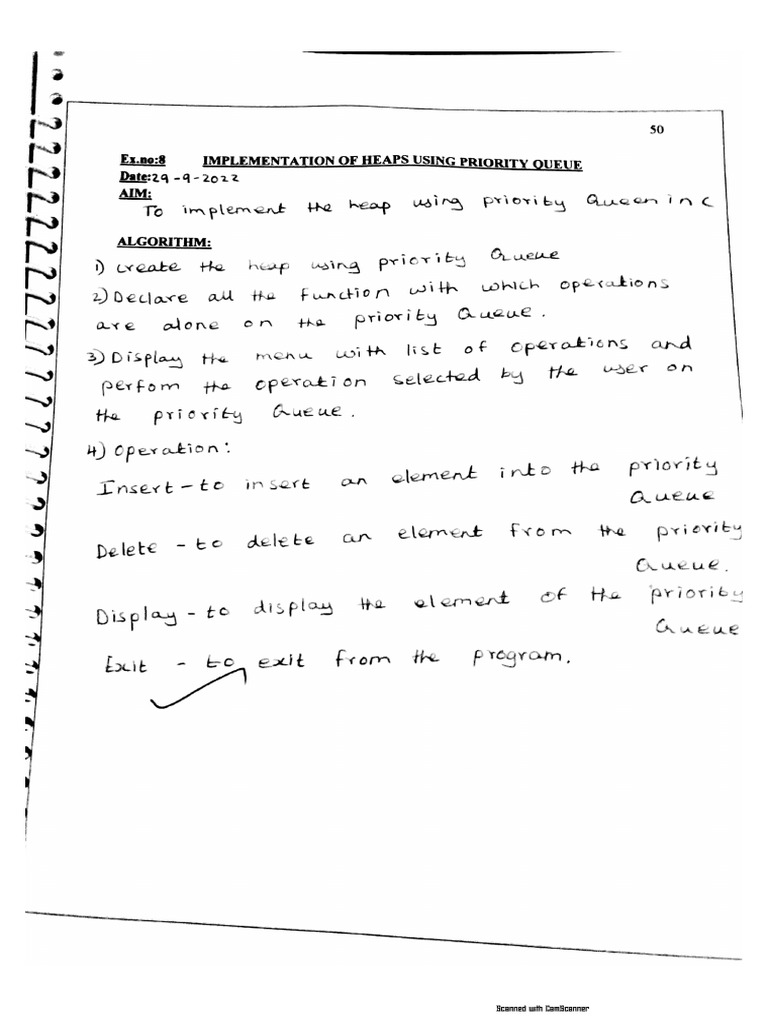 Data Structures Lab Experiment 8 to 14 | PDF