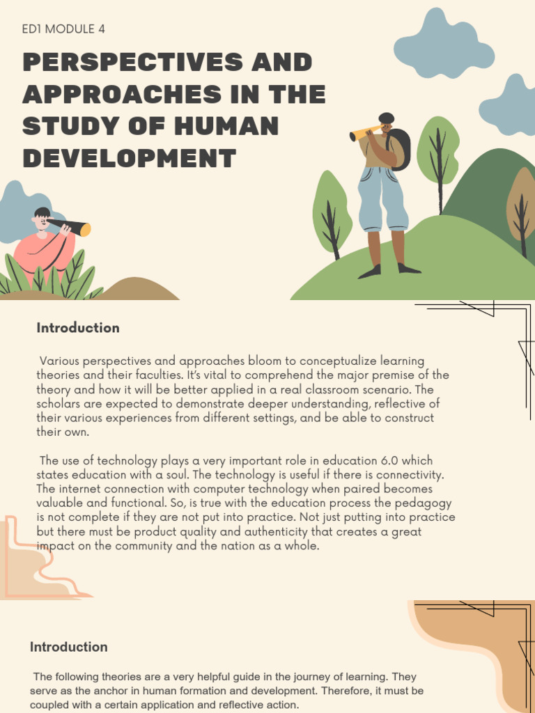 GRP.3 M4 Perspectives and Approaches in The Study of Human Development ...
