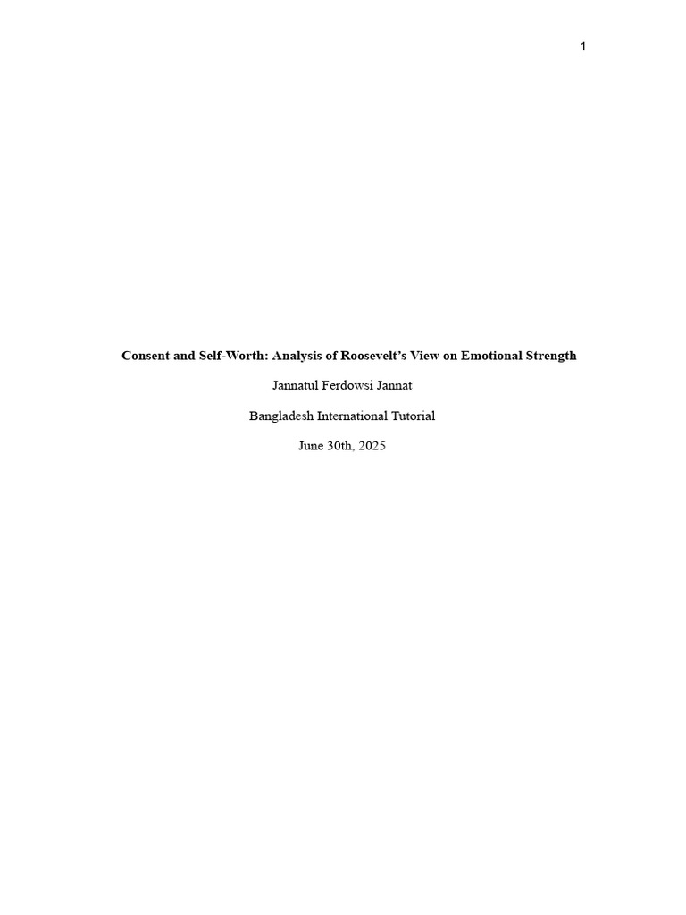 Jannatul Jannat Psychology 4 | PDF | Emotions | Executive Functions