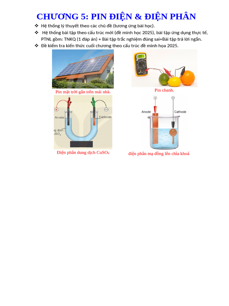 Chuong 5 (Gon) Hoa 12 Nam 2024-2025.de | PDF