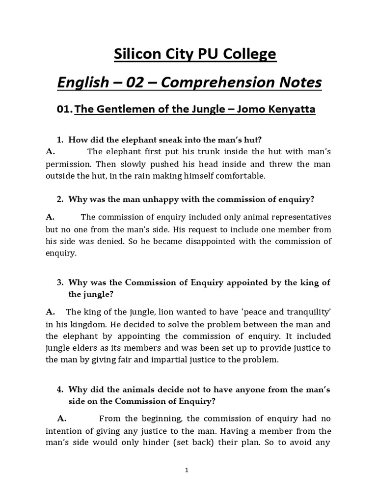 1PU Eng Revised Notes - Edited-Converted For 1st Puc | PDF | Ayurveda ...