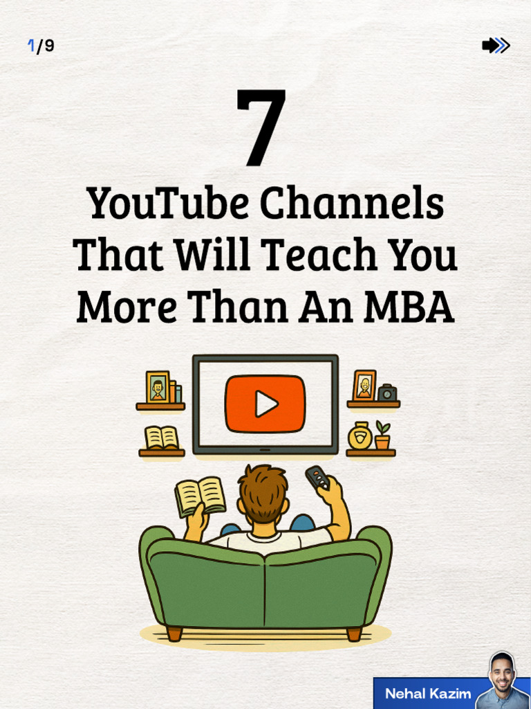 7 YouTube Channels That Will Teach You More Than An MBA | PDF ...