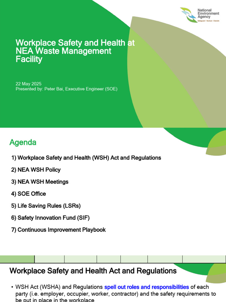 NEA Waste Management Safety Guidelines | PDF | Employment ...