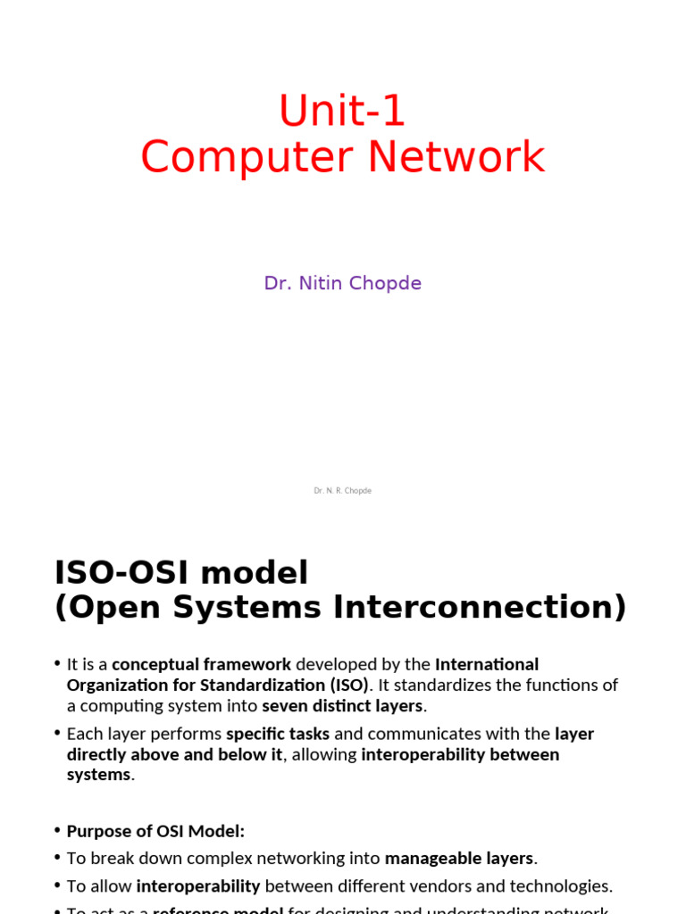 Computer Network - 1 - 1756784176983 | PDF | Osi Model | Computer Network