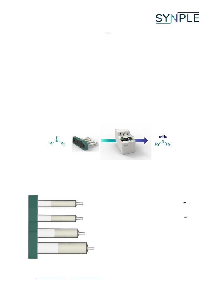 Application Note - N-o-Ns Protection | PDF | Amine | Organic Compounds