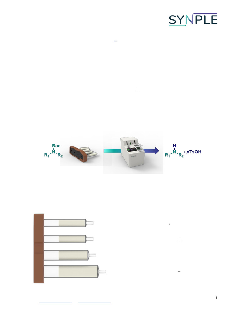 N-Boc Deprotection Method Using p-TsOH | PDF | Amine | Solvent
